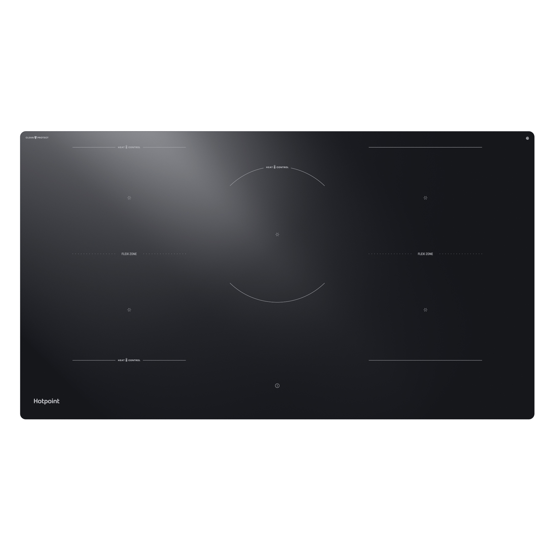 Hotpoint HEX9024DCFF2 90cm 5 Zone Induction Hob in Black with 2 FlexiZones