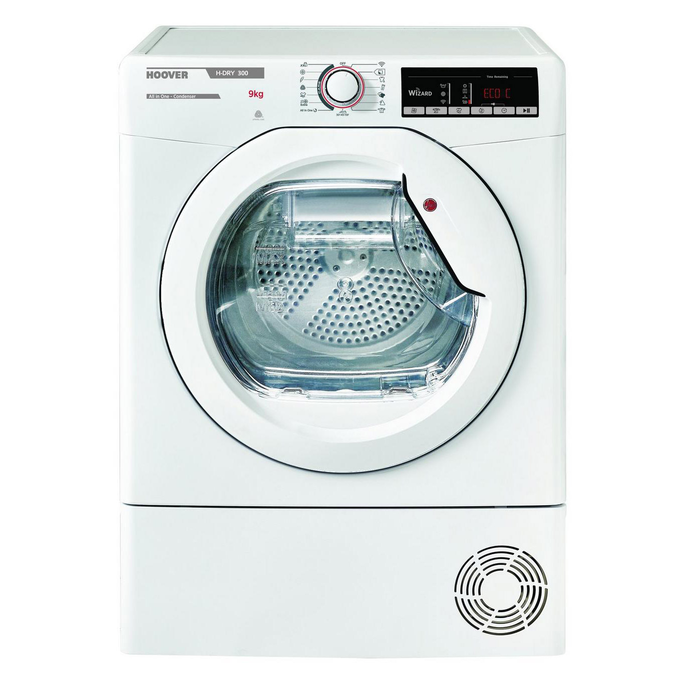 Hoover HLXC9TE 9kg Condenser Tumble Dryer In White Sensor B Energy hoover-hlxc9te-9kg-condenser-tumble-dryer-in-white-sensor-b-energy