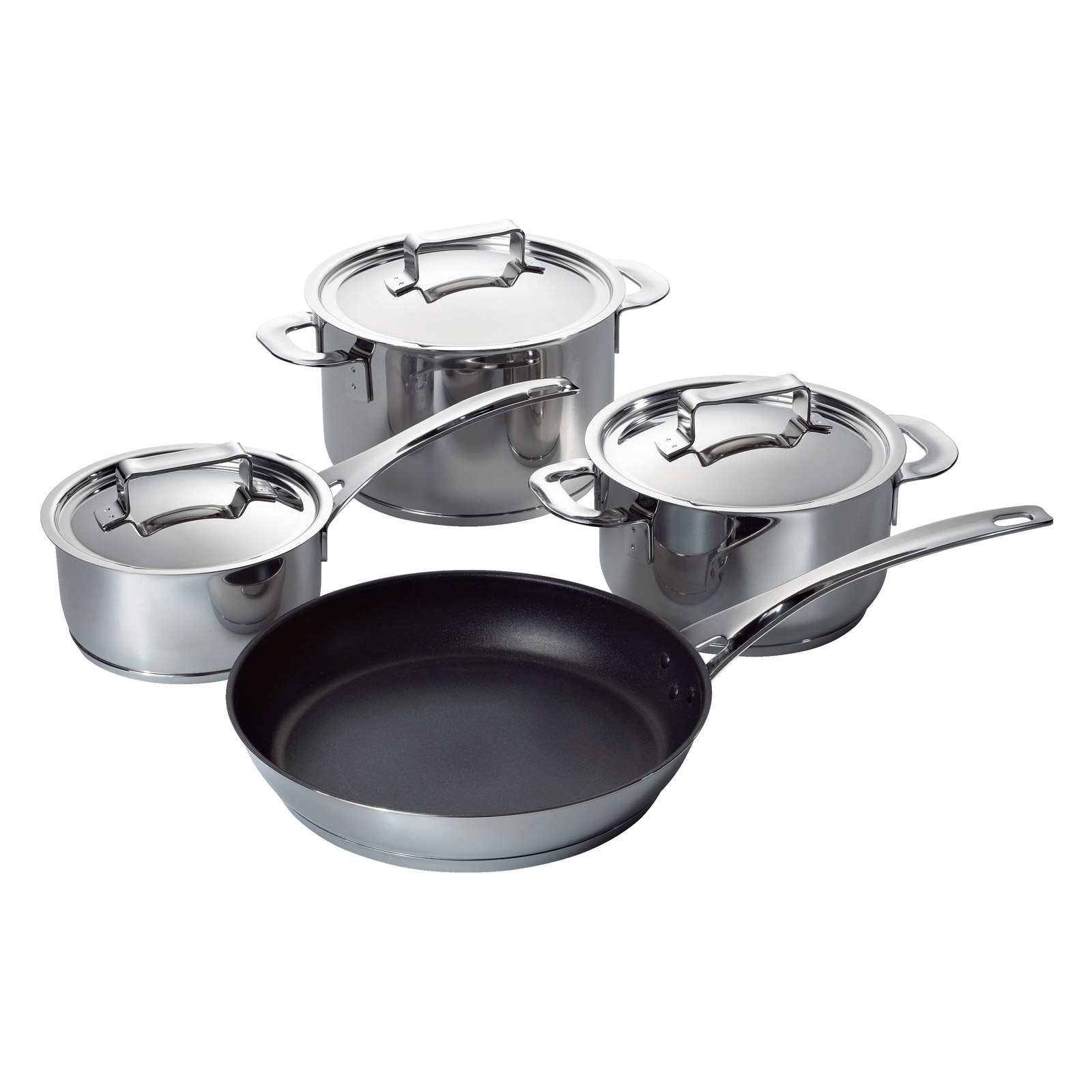 Siemens S1ZGB01341 4 Piece Induction Sauce Pan Set In Stainless Steel siemens-s1zgb01341-4-piece-induction-sauce-pan-set-in-stainless-steel
