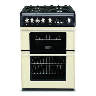 Cannon Ch60gpcf 60cm Gas Range Cooker In Cream Double Oven | Leemm