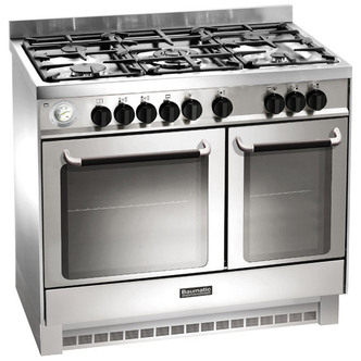 Baumatic Bcd925ss 90cm Twin Cavity Dual Fuel Range Cooker In St Steel ...