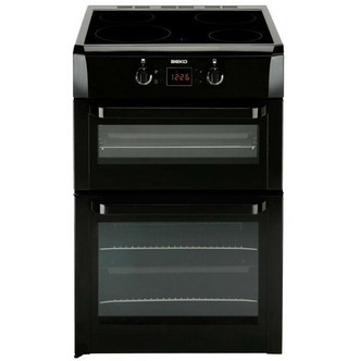 Beko Bdvi668k 60cm Induction Electric Cooker In Black Double Oven | Leemm