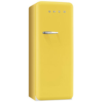 Smeg Fab28qg1 60cm Retro Fab Fridge With Ice Box In Yellow A Rated ...