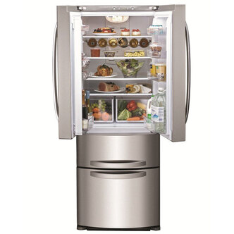 Hotpoint Ff4dax 70cm Quadrio Frost Free Fridge Freezer In Inox A | Leemm