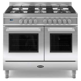 Britannia Rc10tgqls 100cm Q Line Dual Fuel Twin Oven Range Cooker St S ...