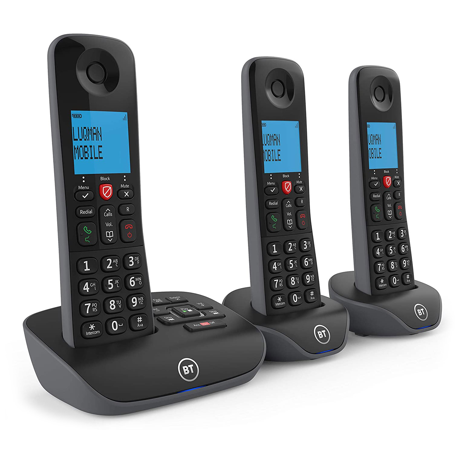 BT 090659 BT Essential Phone with Answer Machine Triple Handset