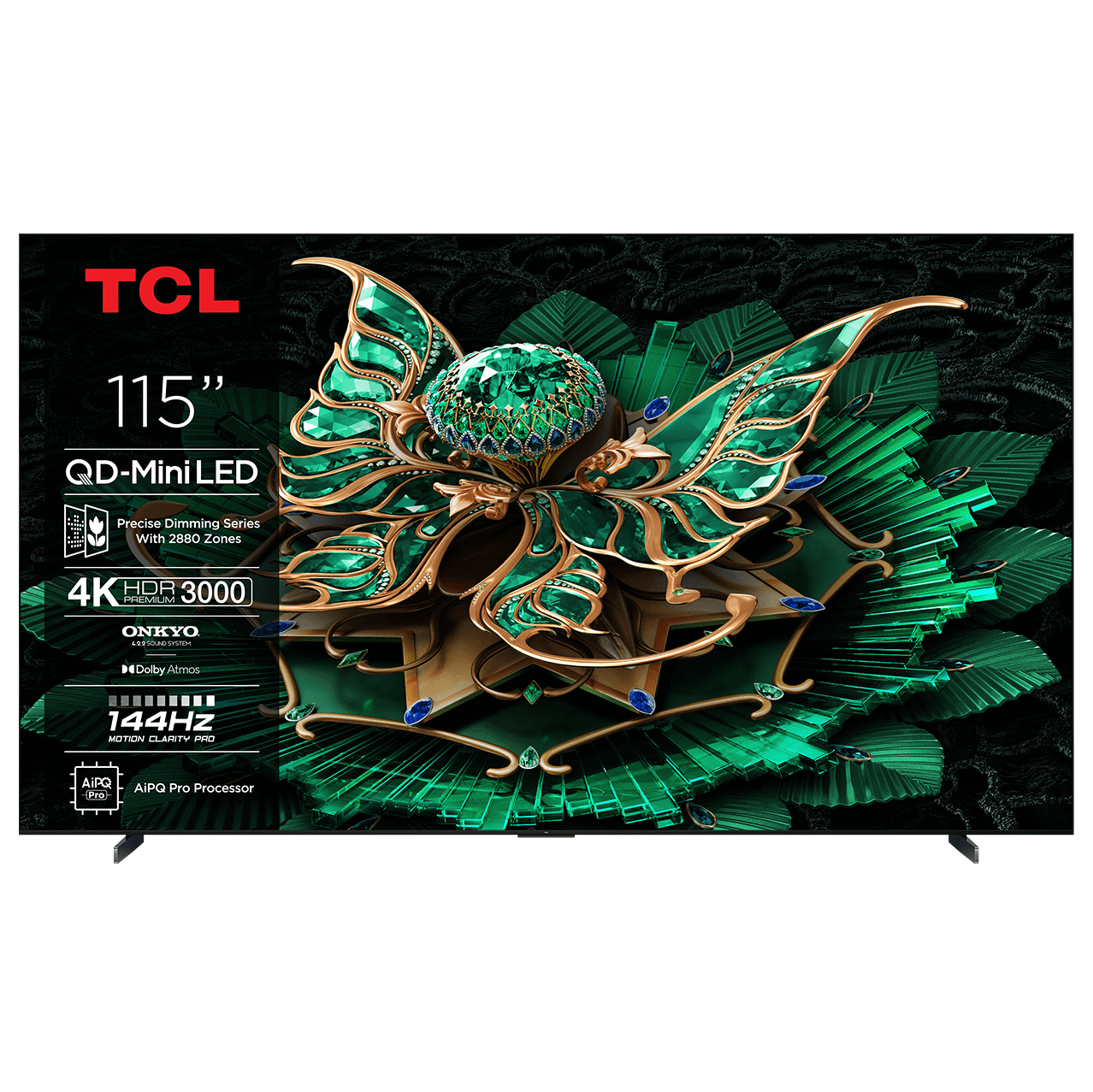 TCL 115C7K-UK 115" 4K Ultra HD HDR Smart QD-Mini LED TV Dolby Vision IQ ...