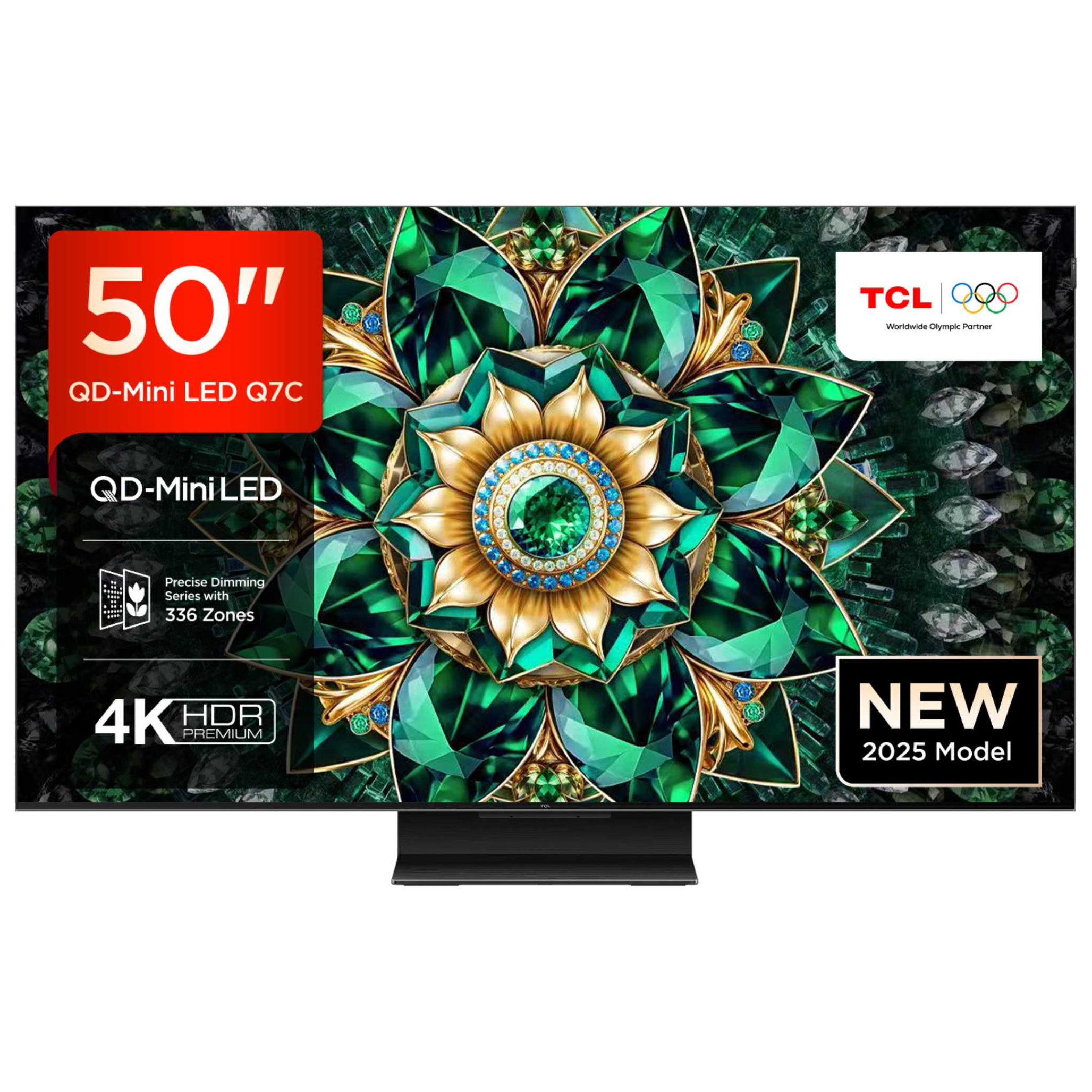 TCL 50Q7C UK 50 4K HDR UHD Smart QD Mini LED TV Dolby Vision IQ Dolby ...