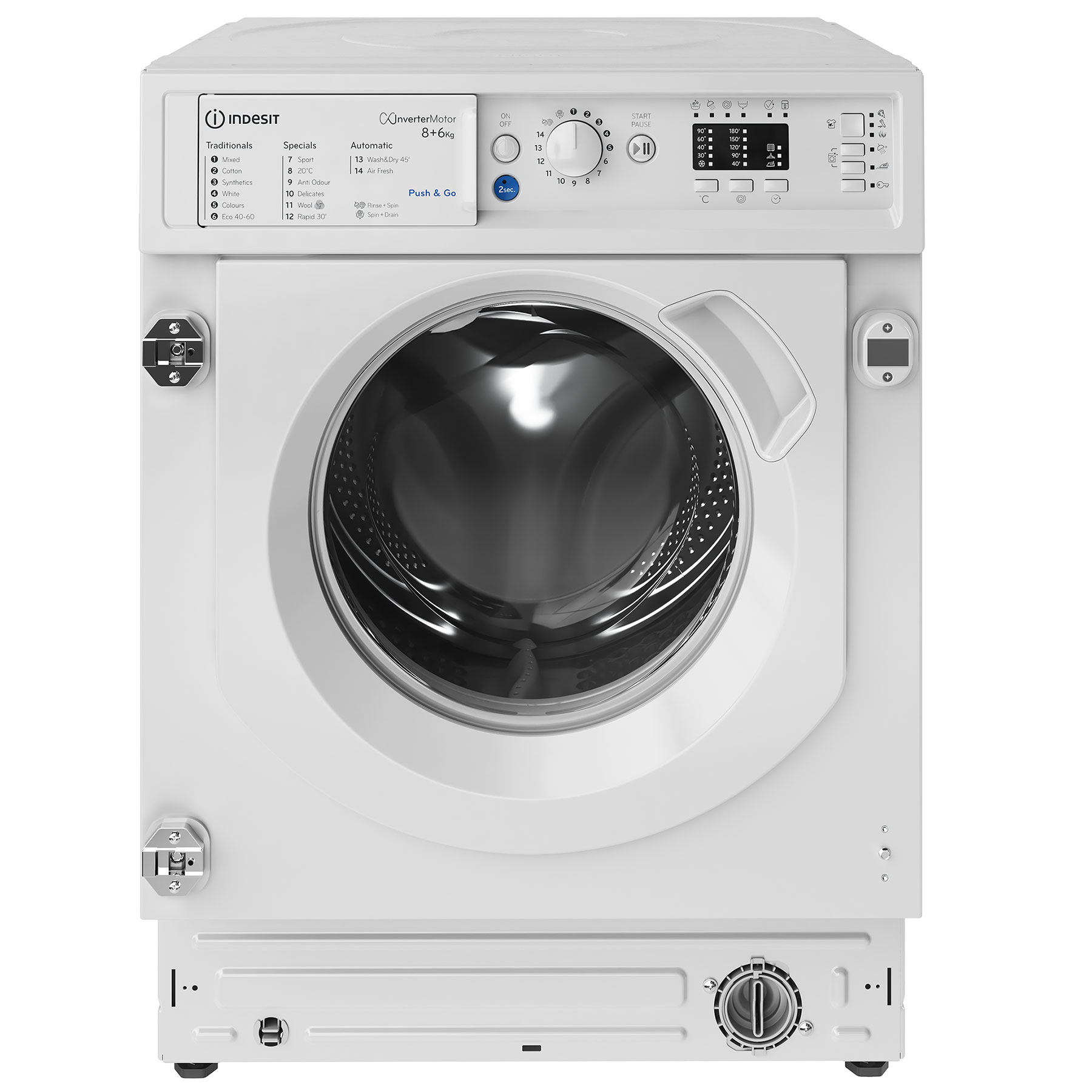 Indesit BIWDIL861485 Integrated Washer Dryer 1400 Spin 8kg/6kg D Rated