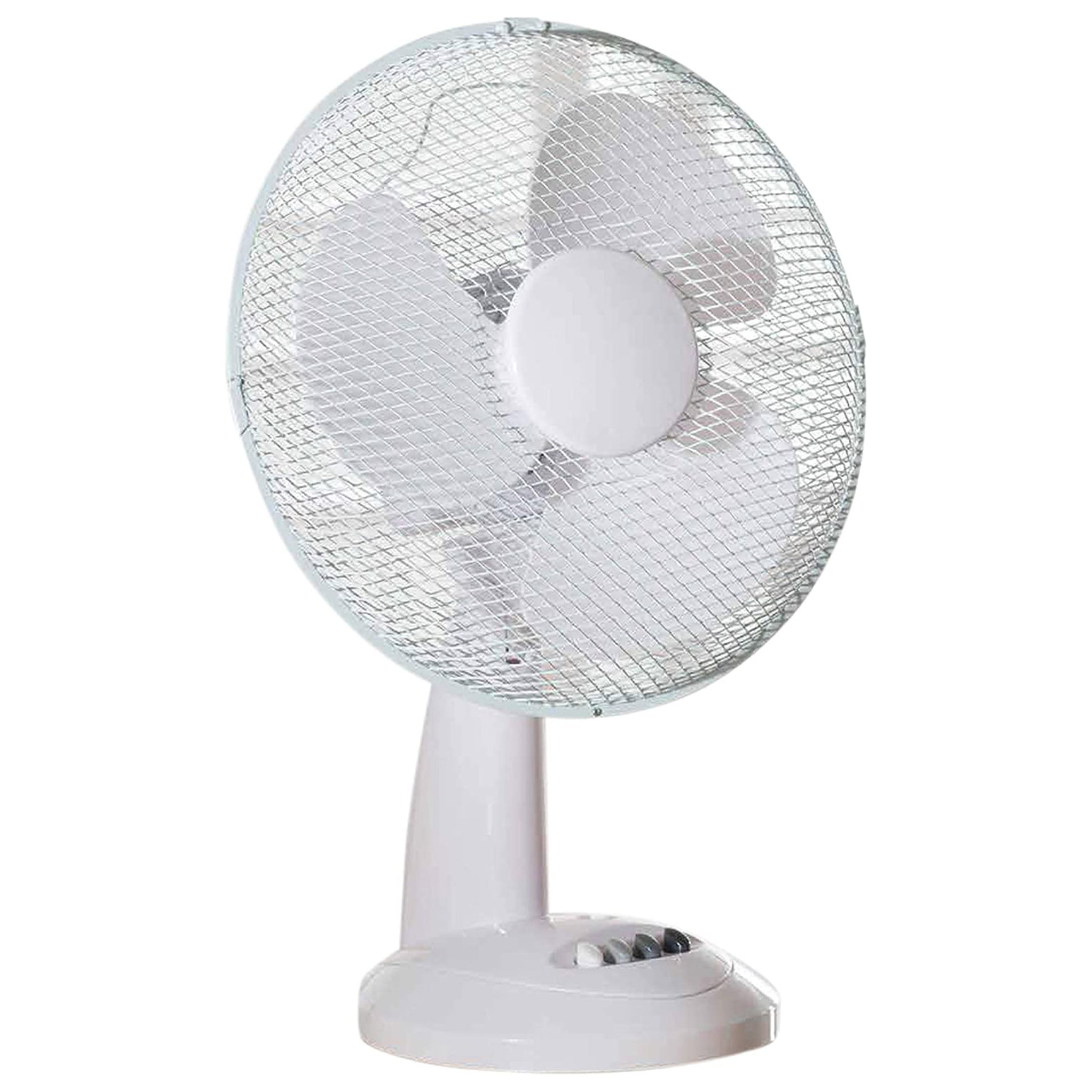 Fine Elements COL1251GE 12-Inch Oscillating Desk Fan in White