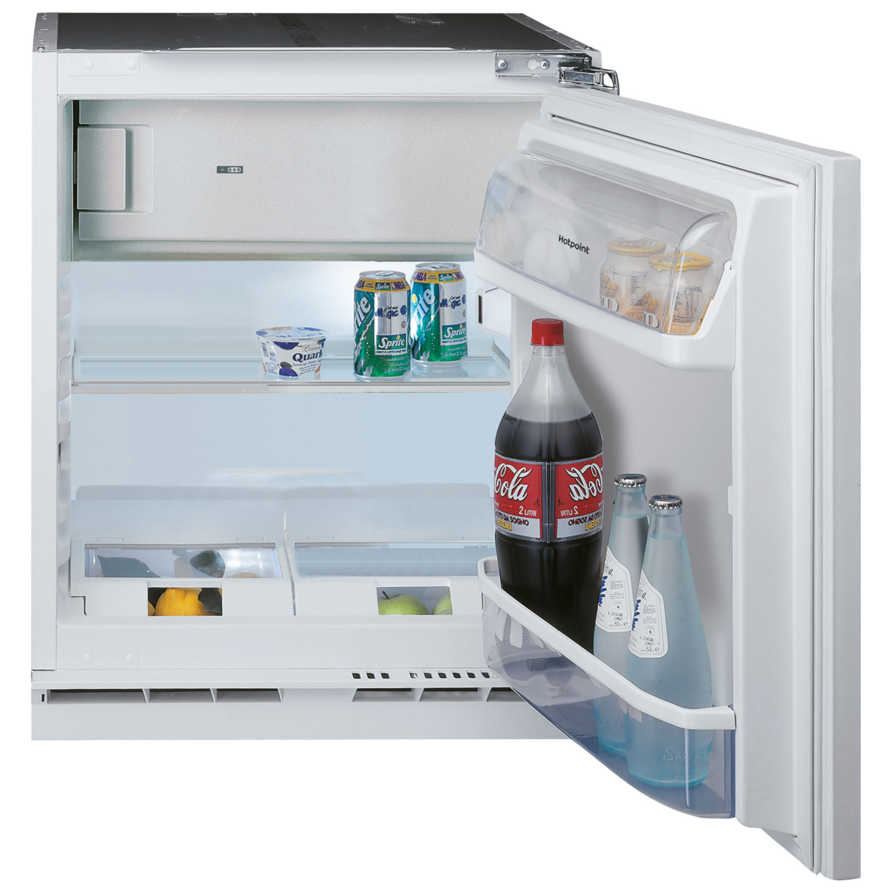 Hotpoint HBUF011 82cm High Integrated Undercounter Fridge with Ice Box ...