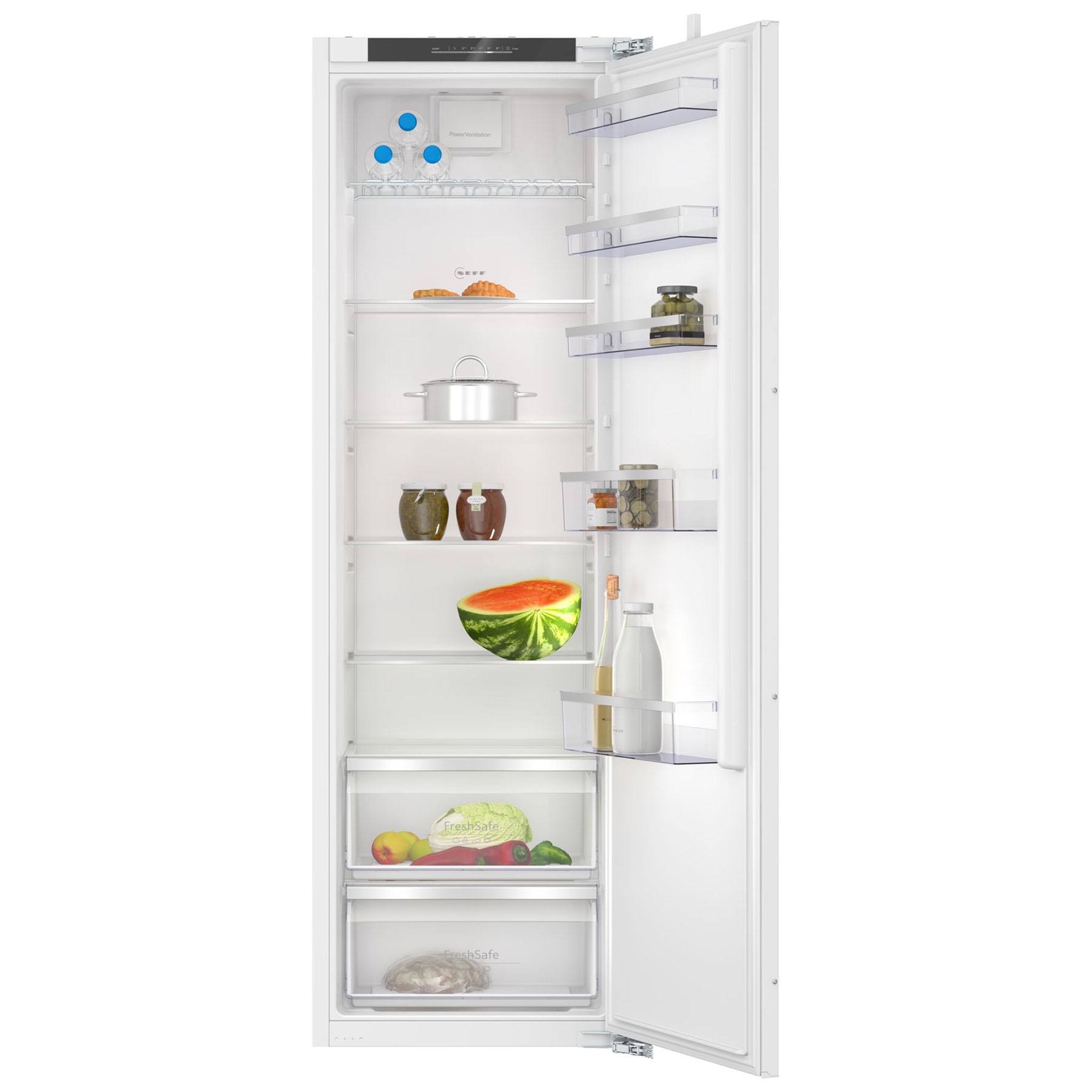 Neff KI1812FE0G N50 177cm High Integrated Upright Fridge 54cm Wide