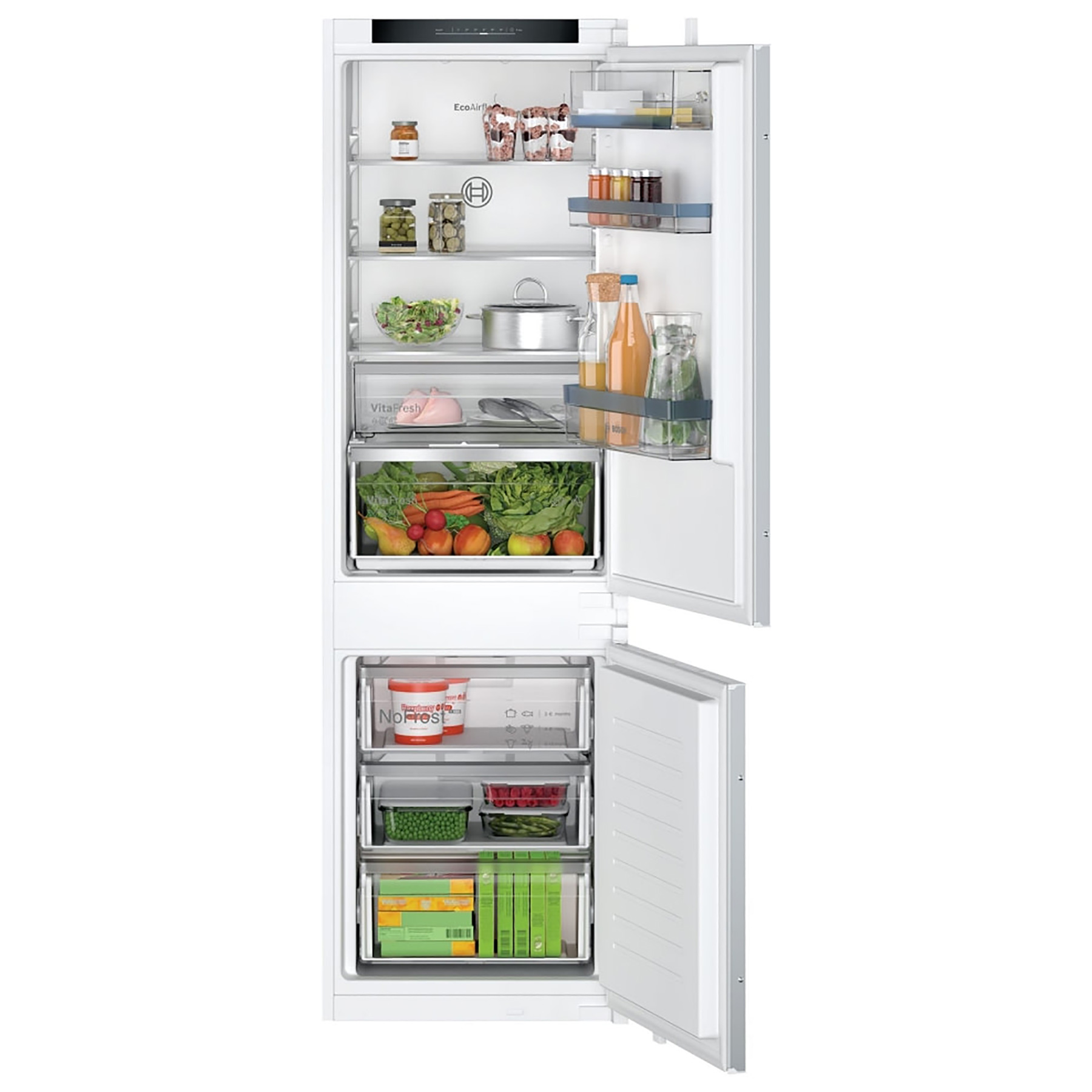Bosch KIN86VSE0G Series 4 Integrated 60/40 Frost Free Fridge Freezer ...