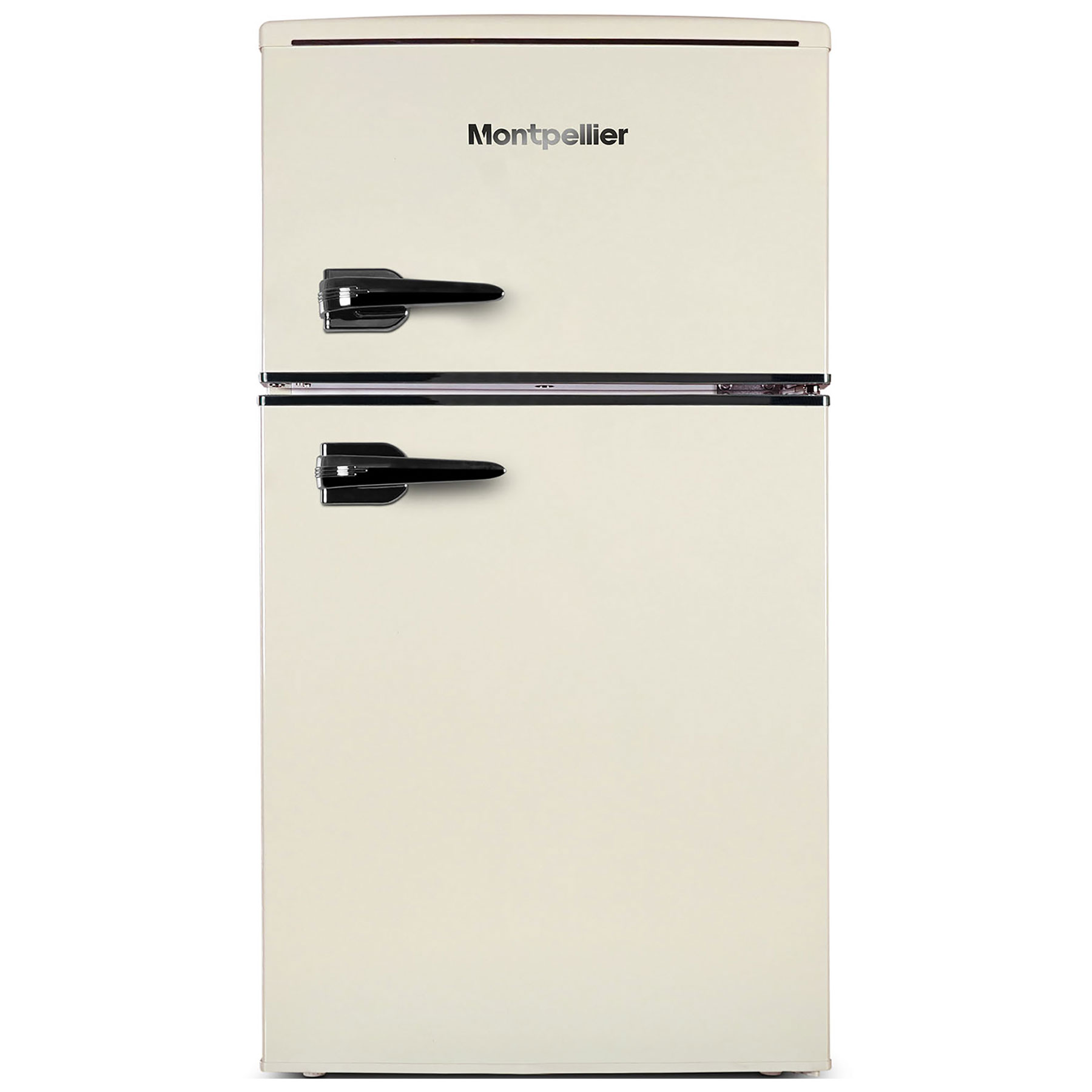 Montpellier MAB2035EC 87cm High 80/20 Fridge Freezer in Cream 45cm Wide