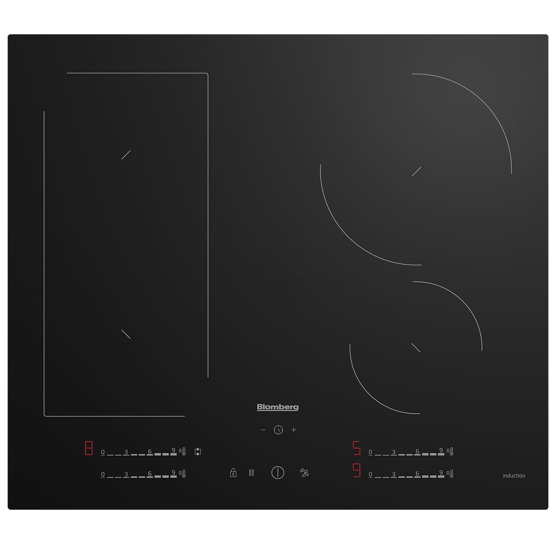 Blomberg MIN74387NP 60cm 4 Zone Induction Hob in Black Touch Control