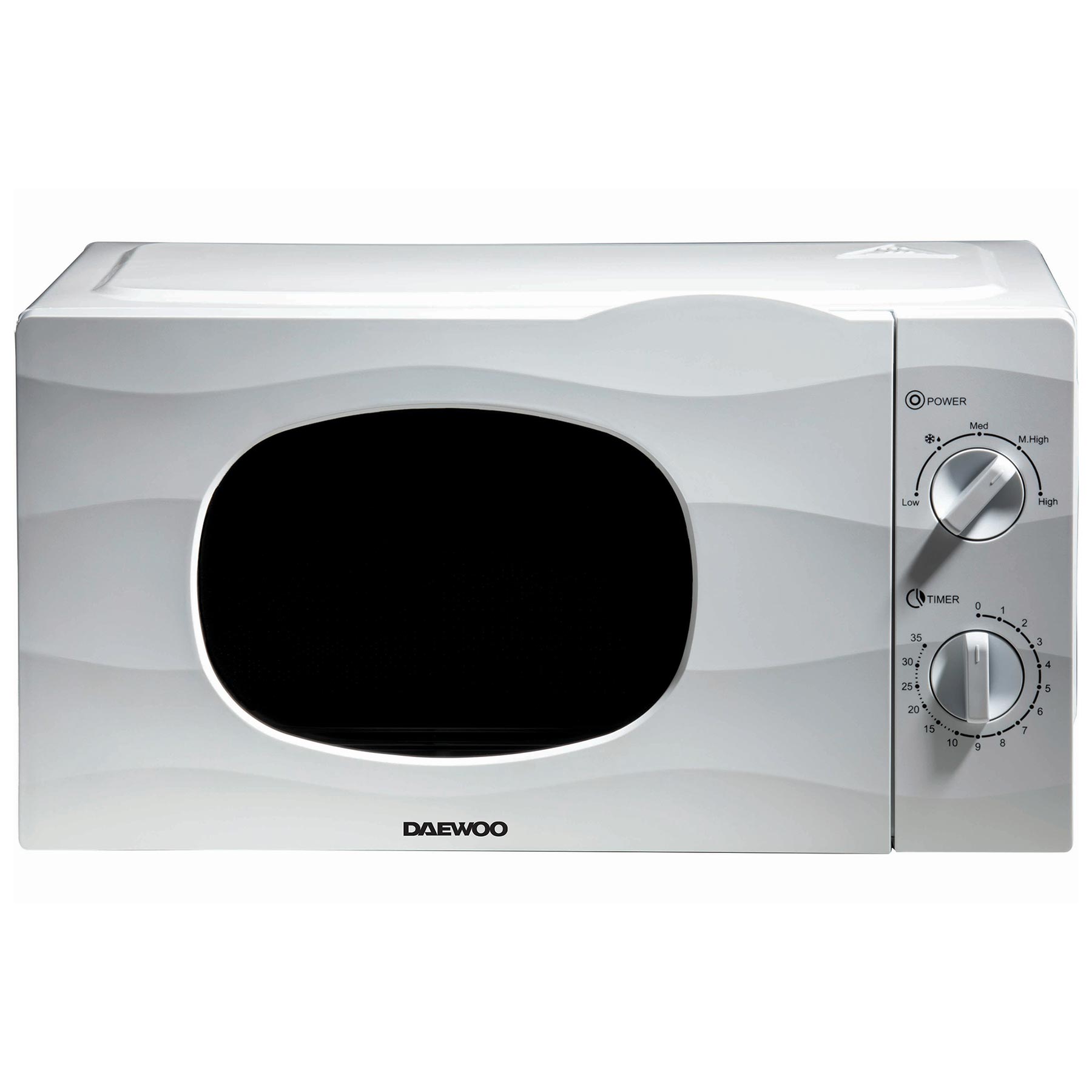 Daewoo SDA2095GE Microwave Oven in White 20L 700W Manual Controls