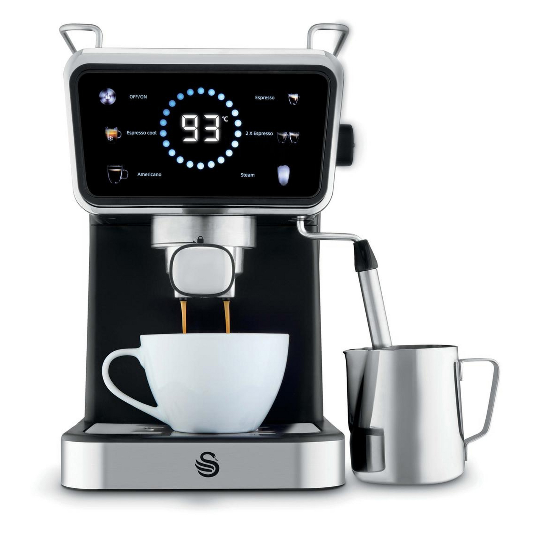 Swan SK22113BLK Swan Pump Espresso Digital Coffee Machine - Black