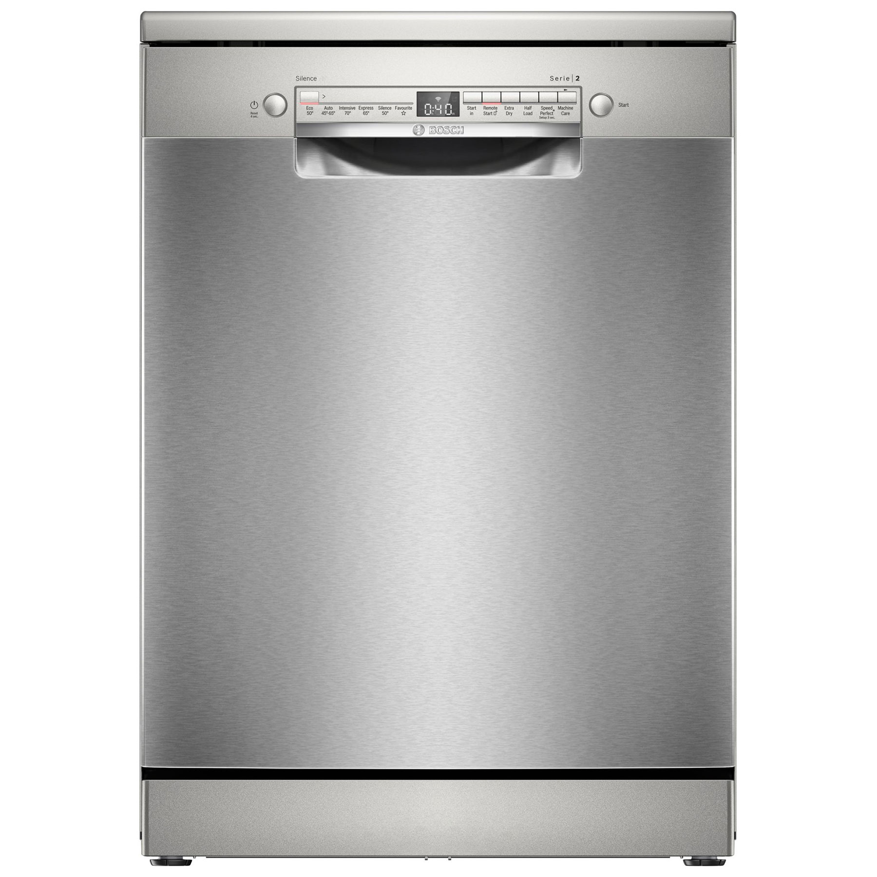 Bosch SMS2HVI67G Series 2 60cm Dishwasher Silver Inox 14 Place Setting D
