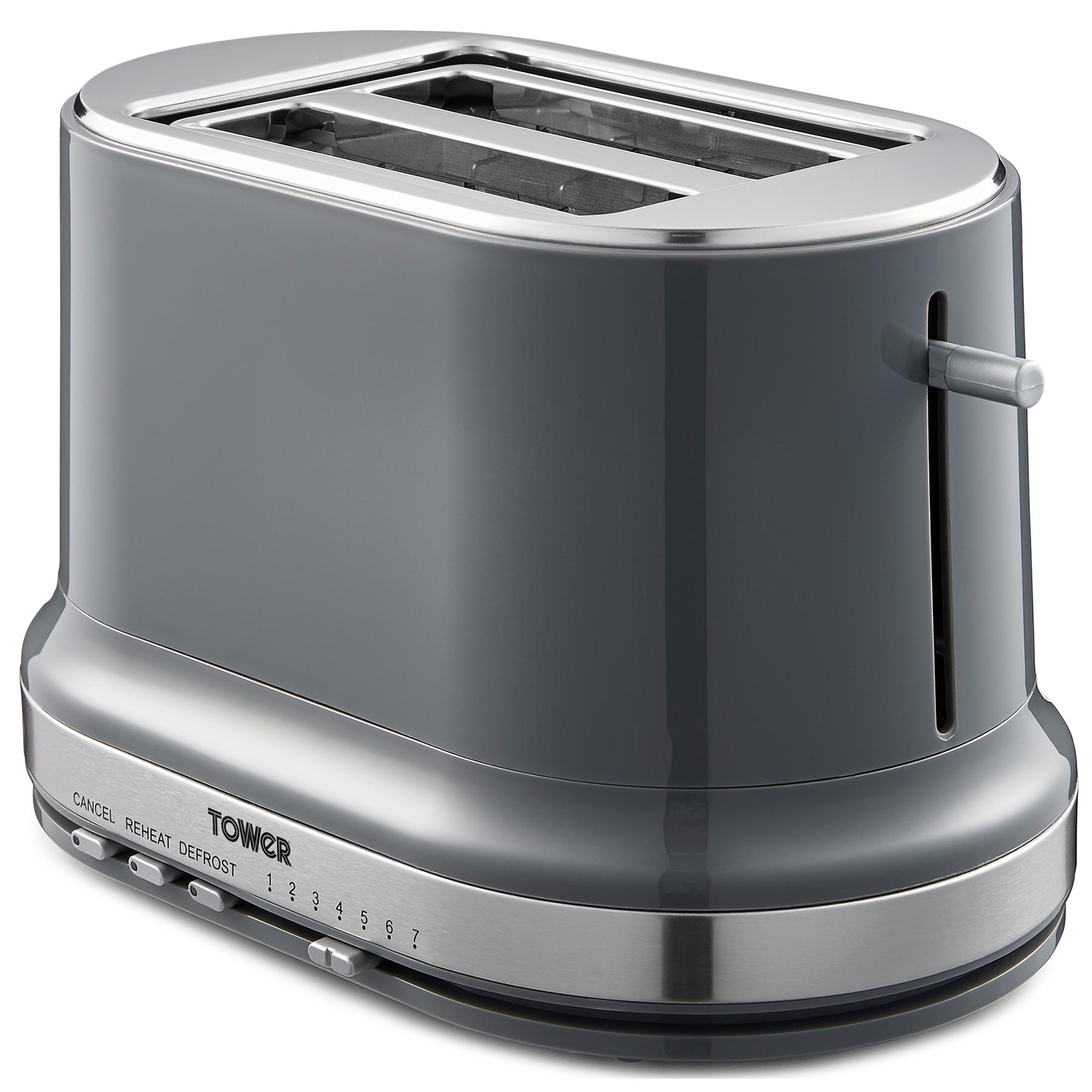 Tower T20043GRP Belle 2-Slice Toaster in Graphite