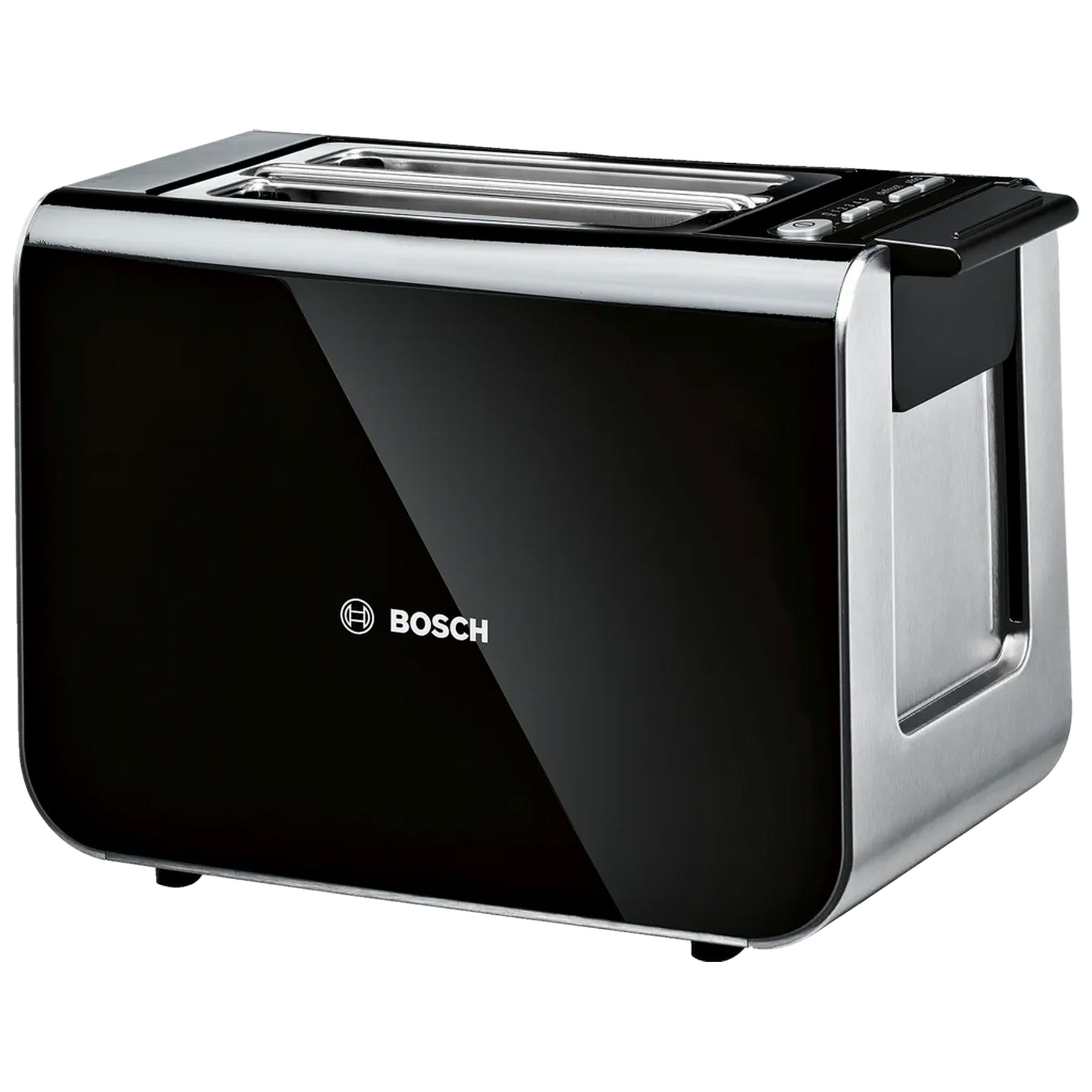 Bosch TAT8613NGB Styline 2 Slice Toaster in Gloss Black