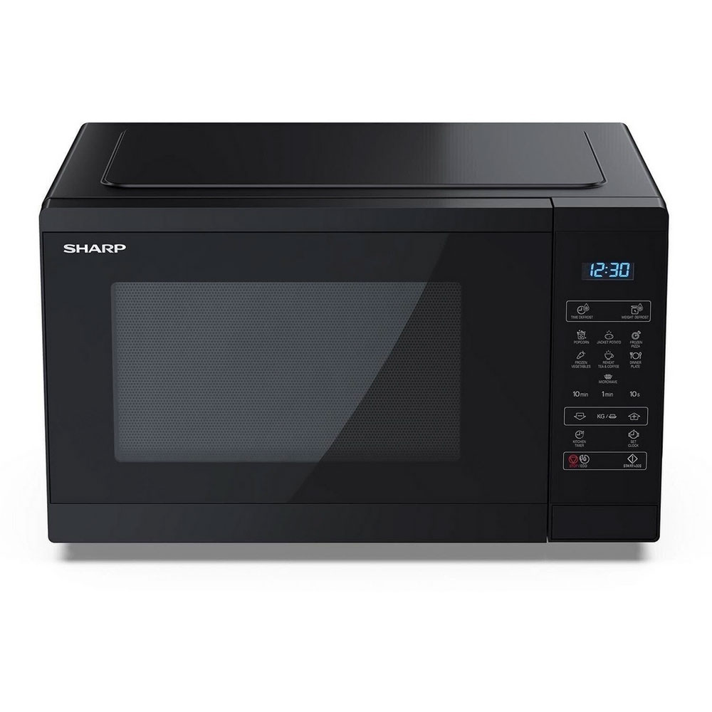 Sharp YC-MS252AU-B Microwave Oven - Black, 25L 900W